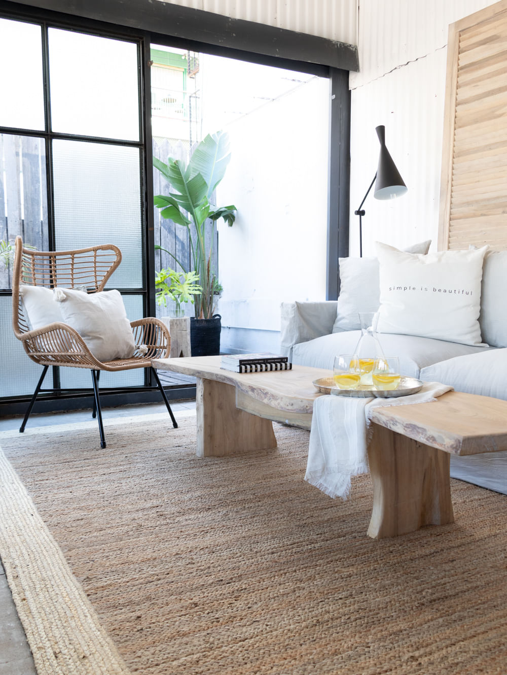 Tapete Decorativo Yute Lia Borde Bleach - Mihran